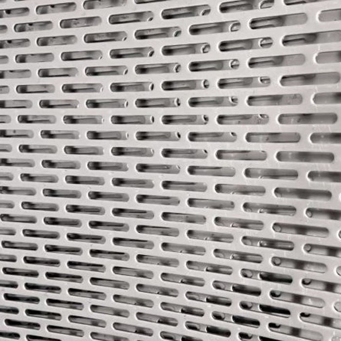 Chapa Perforada Mate en Acero Inoxidable A-304 2000x1000x1,5