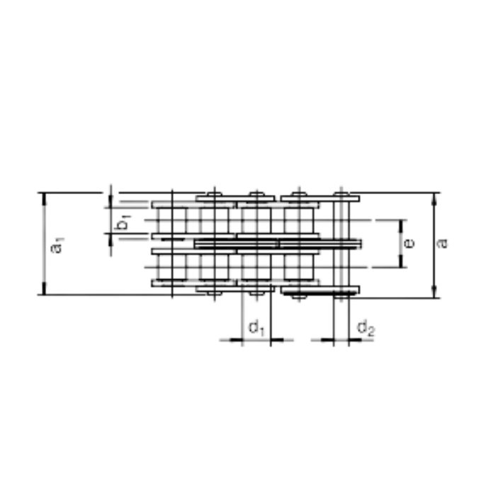 Cadena JWIS 10B-1 5/8" Acero Inoxidable (CF) | DIN 8187